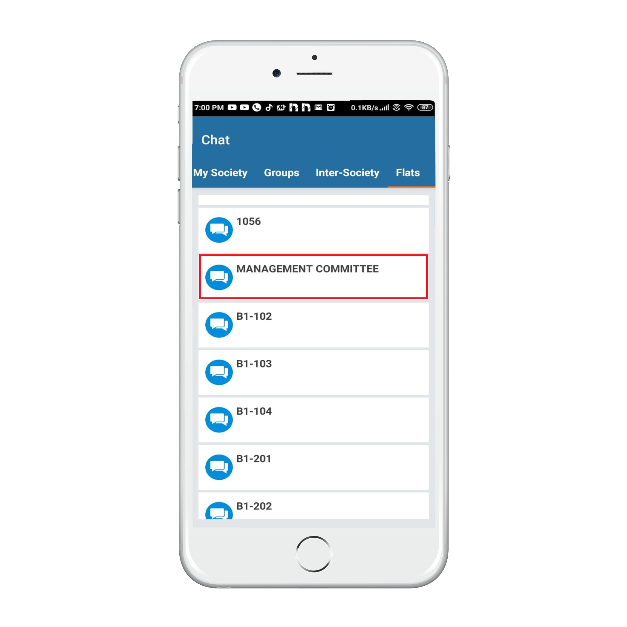 How to Create Chat Group for Management Committee? – Neighbium Self ...