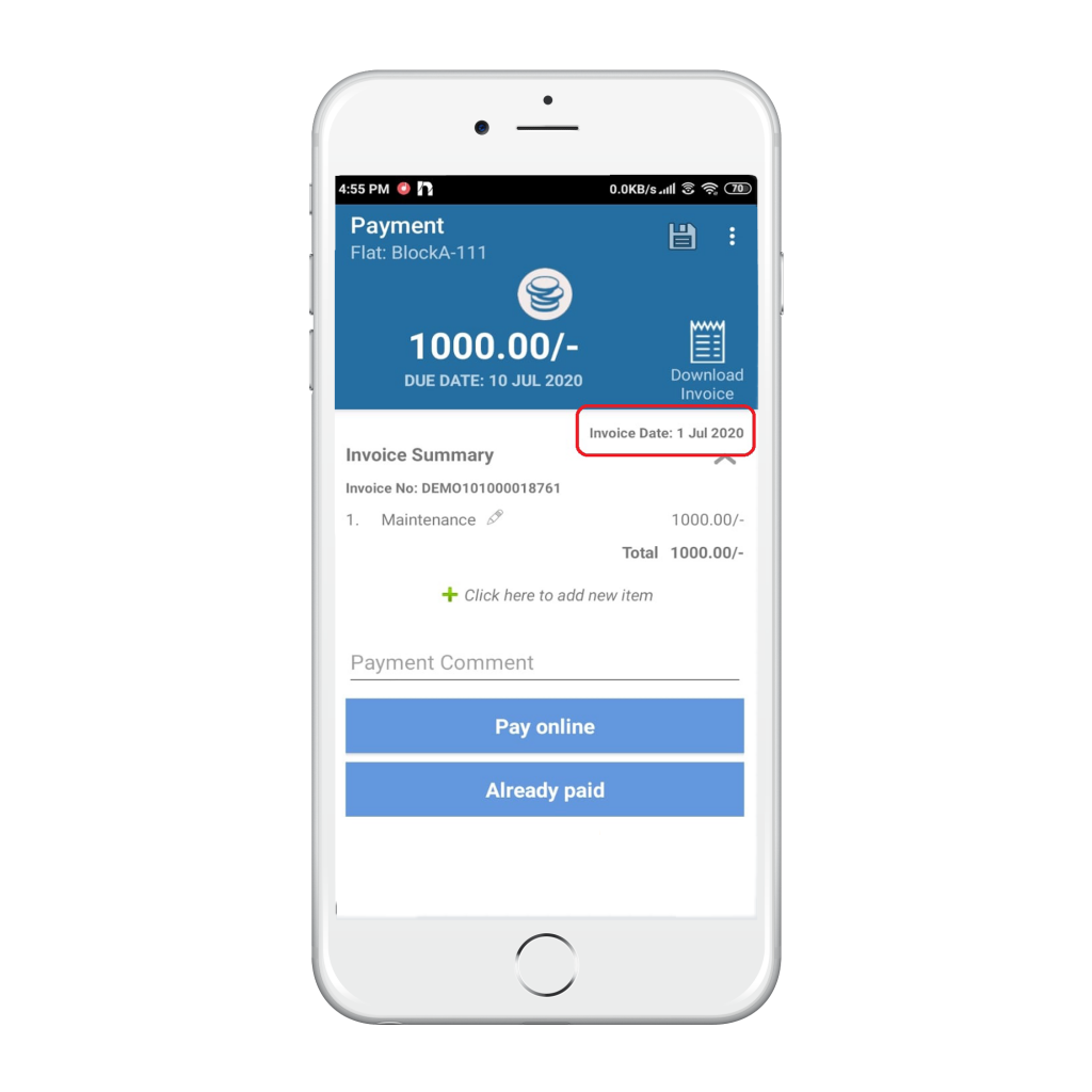 How To Modify Bill Invoice Date Neighbium Self Service Portal