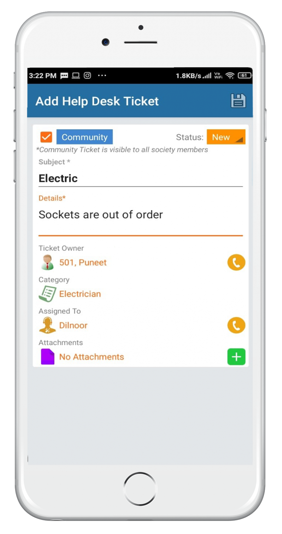 How to Add a Helpdesk Ticket? – Neighbium Self Service Portal