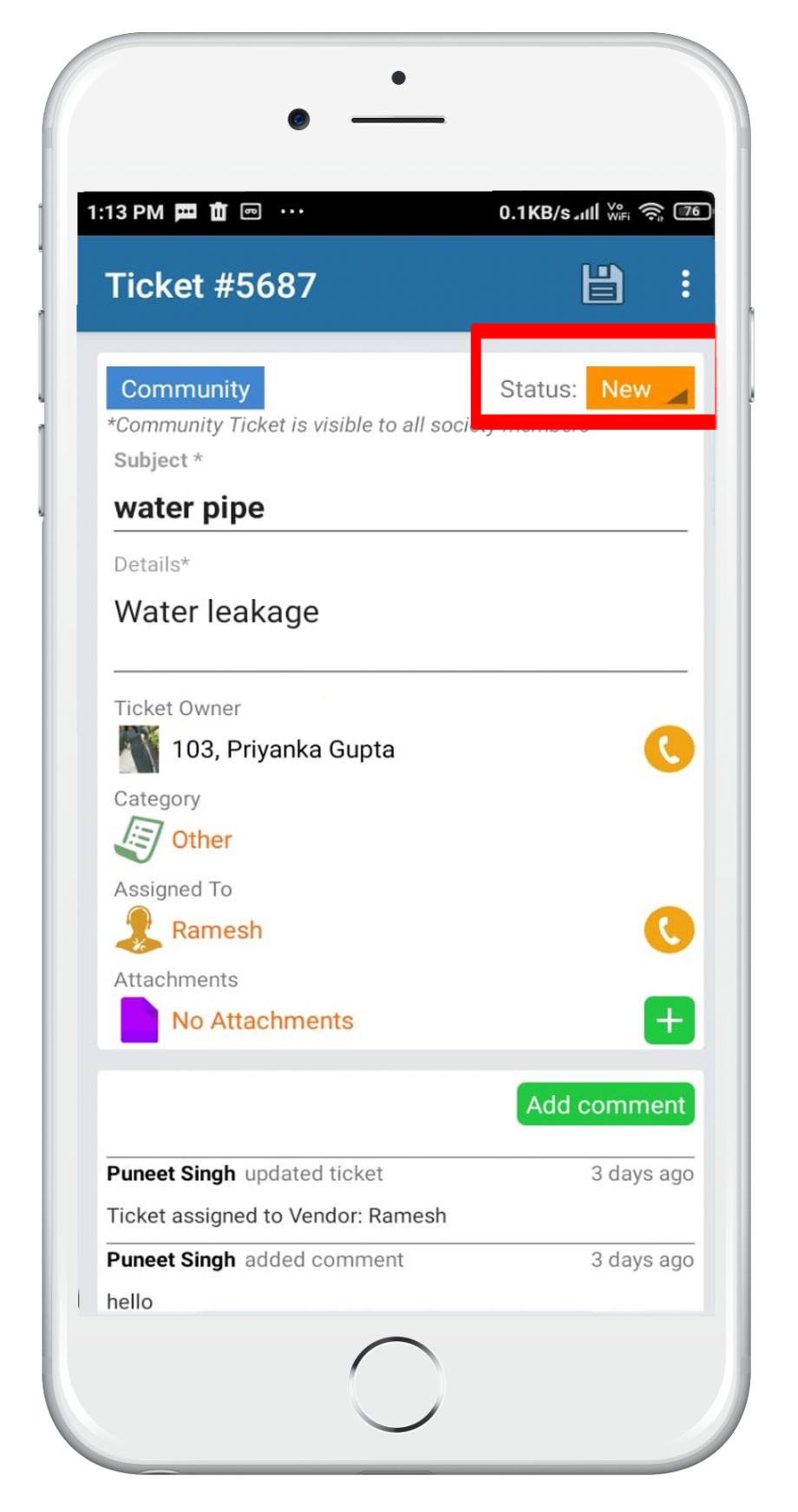 How to Close the Helpdesk Ticket? – Neighbium Self Service Portal