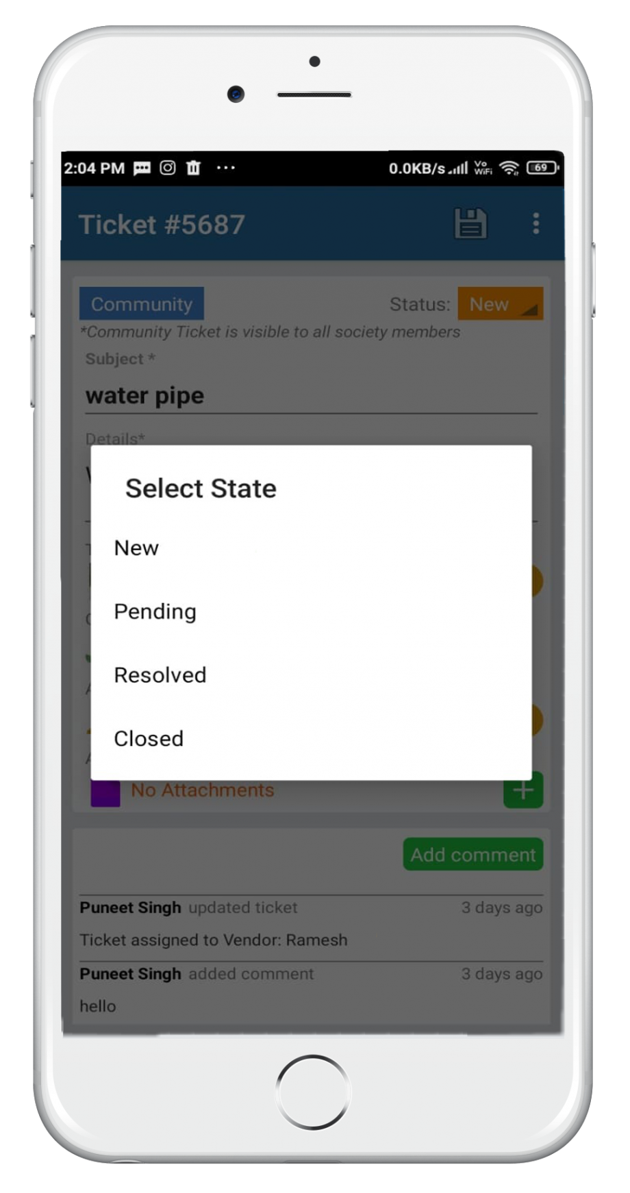 How to Close the Helpdesk Ticket? – Neighbium Self Service Portal